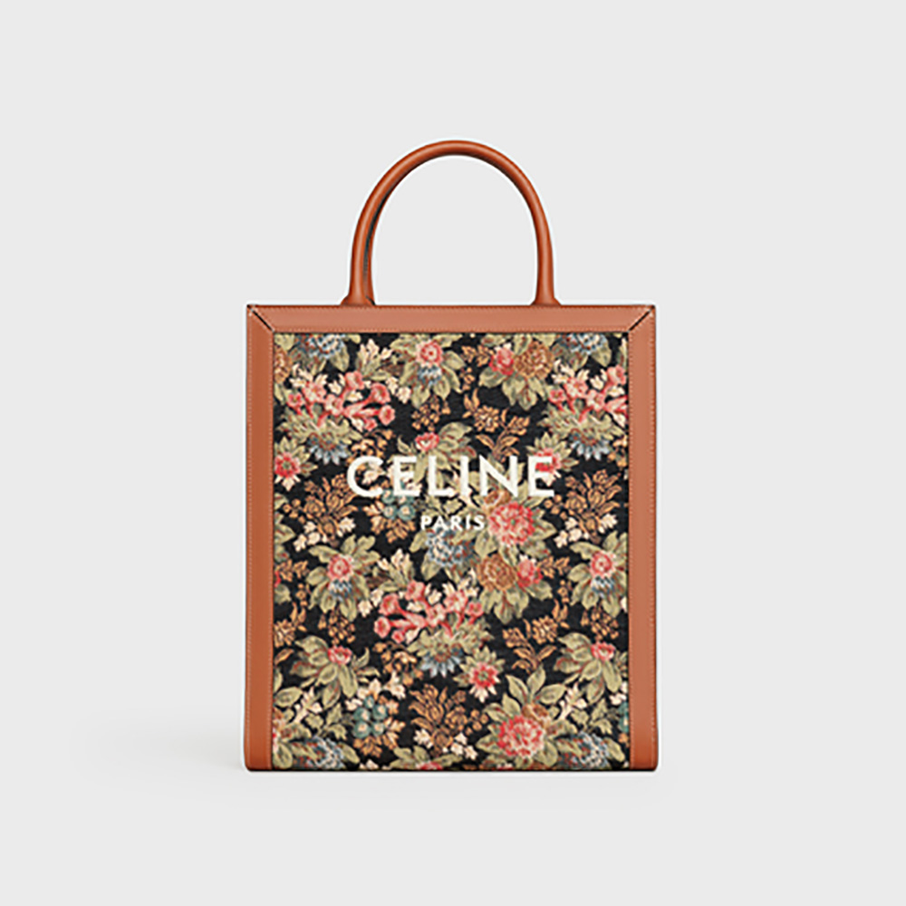 Celine Women Teen Triomphe Bag in Textile with Triomphe Embroidery and ...
