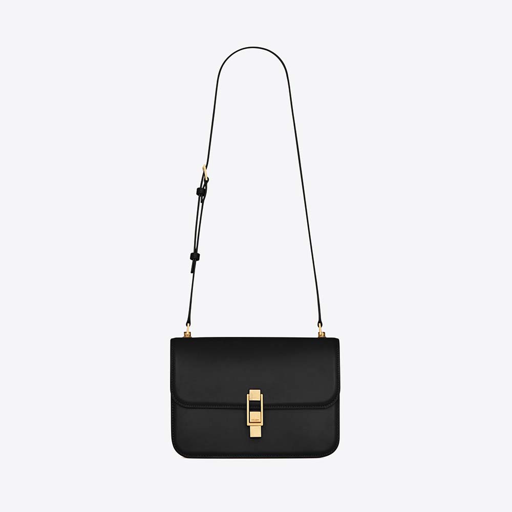 Saint Laurent YSL Women Le Carre Satchel in Box Saint Laurent Lleather ...