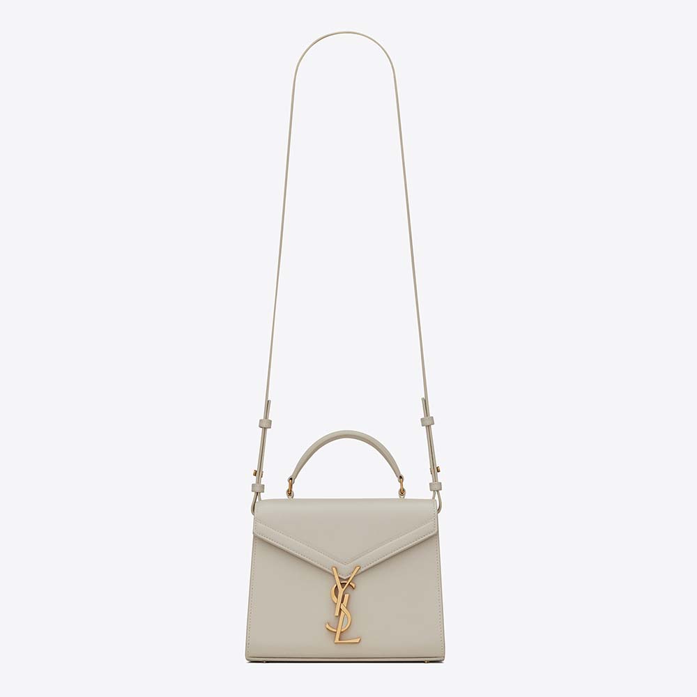 Saint Laurent YSL Women Cassandra Top Handle Medium Bag in Grain DE ...