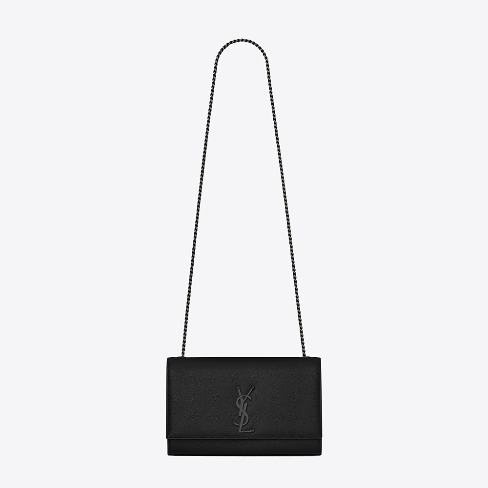 Saint Laurent YSL Women Kate Medium in Grain DE Poudre Embossed Leather