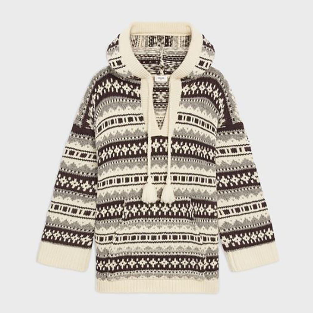 Celine Women Reversible Athletic Sweatshirt in Jersey