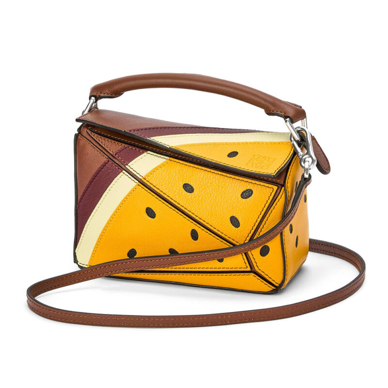 Loewe Women Watermelon Mini Puzzle Bag in Classic Calfskin