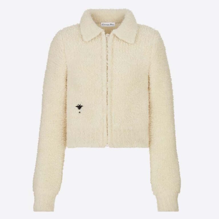 Saint Laurent YSL Women Short Jacket in Wool Twill with Floral Lace ...