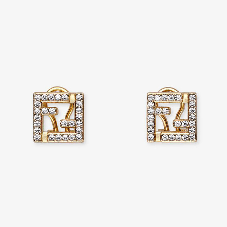 Fendi Women Signature Gold-Colored Earrings