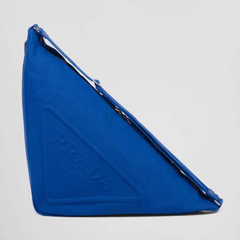 Prada Women Canvas Prada Triangle Bag-Green