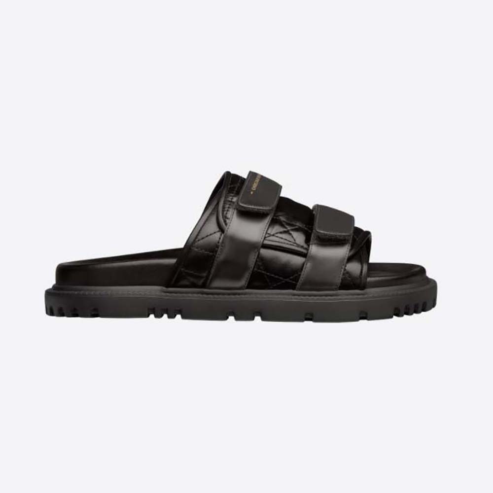 Dior Women Dio(r)evolution Slide Black Quilted Cannage Calfskin