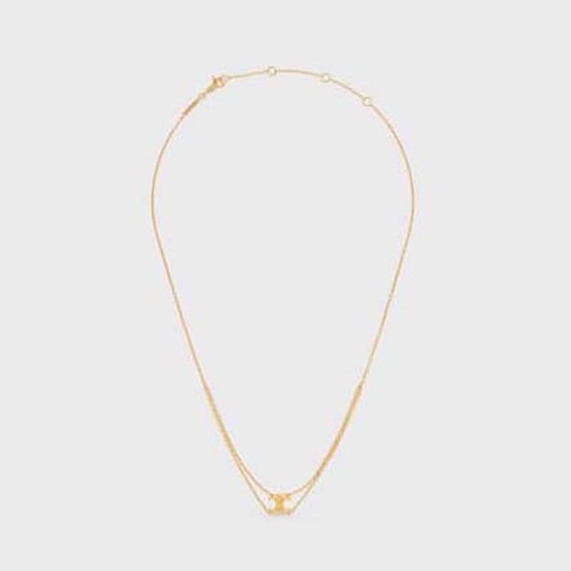 Celine Women Separables Mini Signatures Earrings Set in Brass with Gold ...