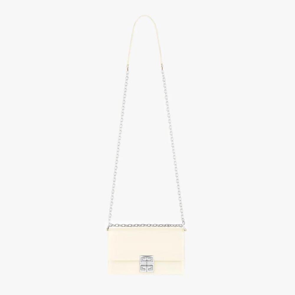 Givenchy Women Small 4G Bag in Box Leather with Chain-Black