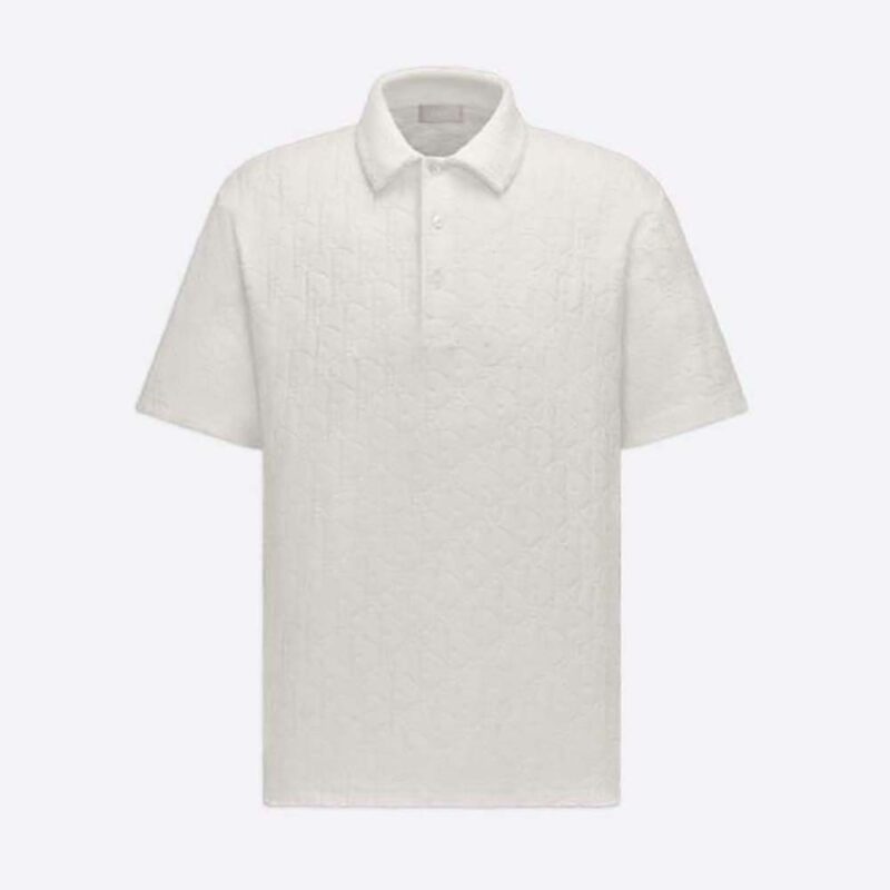 Dior Men Oversized Cactus Jack Dior T-shirt White Cotton Jersey