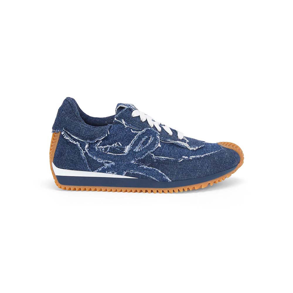 Loewe Women Flow Runner in Denim-Blue