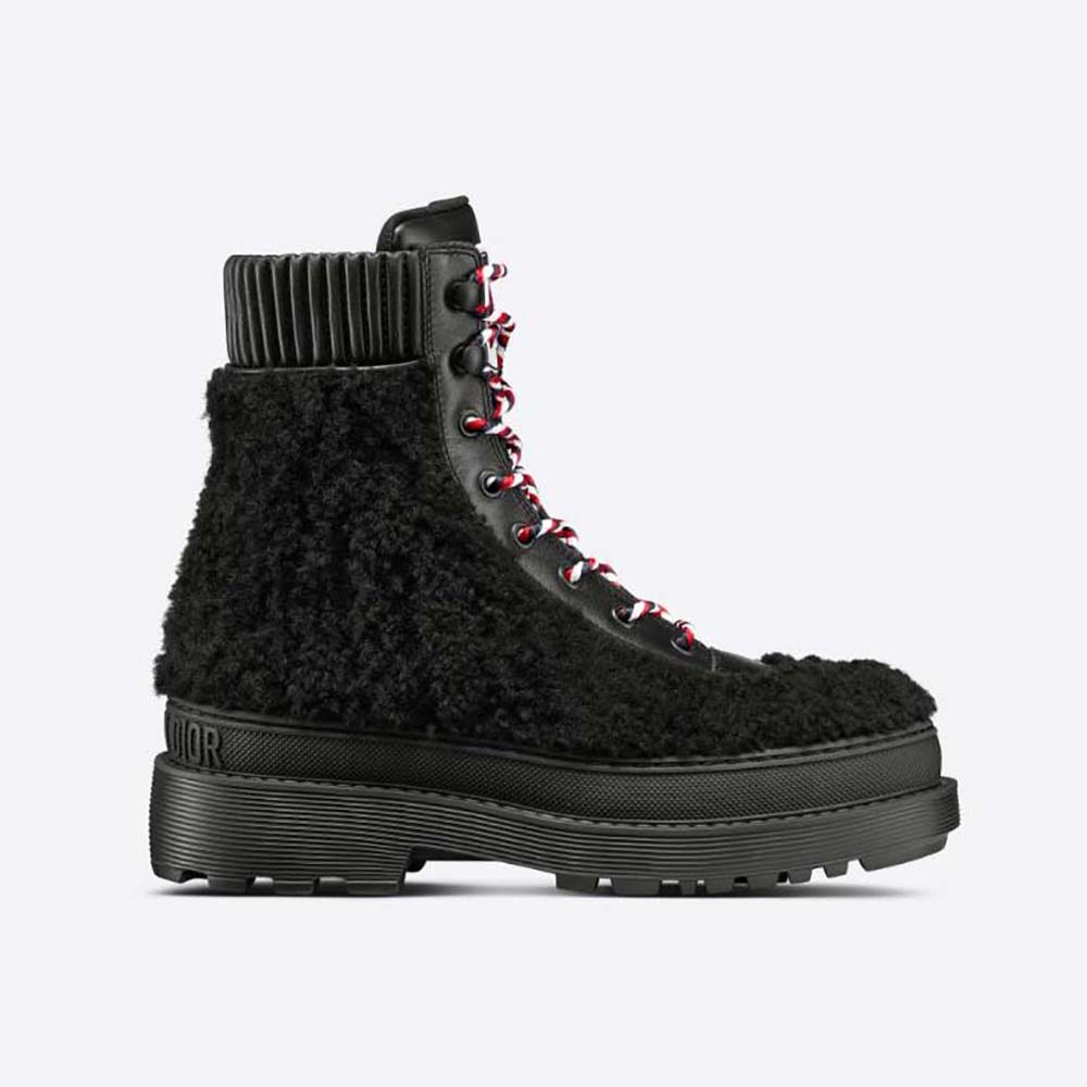 Dior Men Dior Explorer Ankle Boot Black Smooth Calfskin and Beige and ...