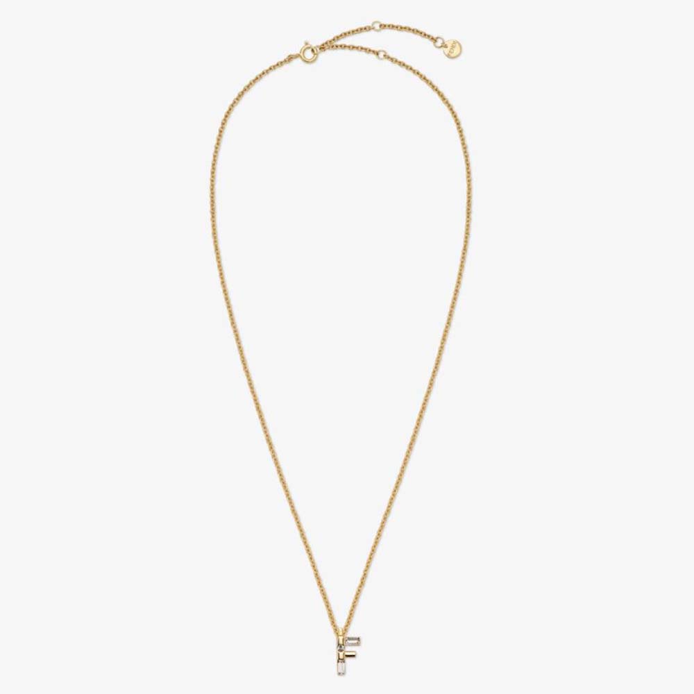 Fendi Women Fendi First Necklace Gold-Colored