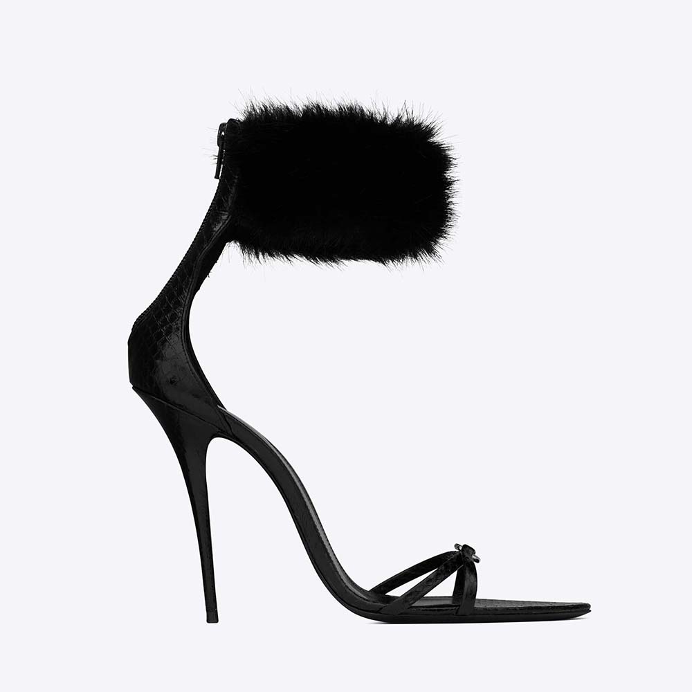Saint Laurent YSL Women Silvana Pumps in Patent Leather-Black