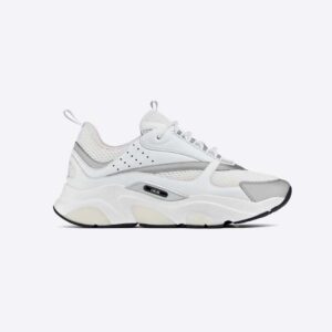 Dior Men B22 Sneaker Green and White Technical Mesh with Ebony and ...