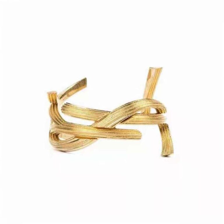 Saint Laurent YSL Women Opyum Ysl Snake Brooch in Metal