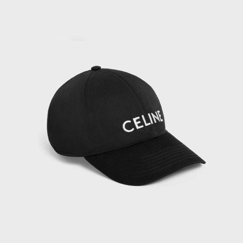 Celine Women Initial Baseball Cap in Cotton-Navy