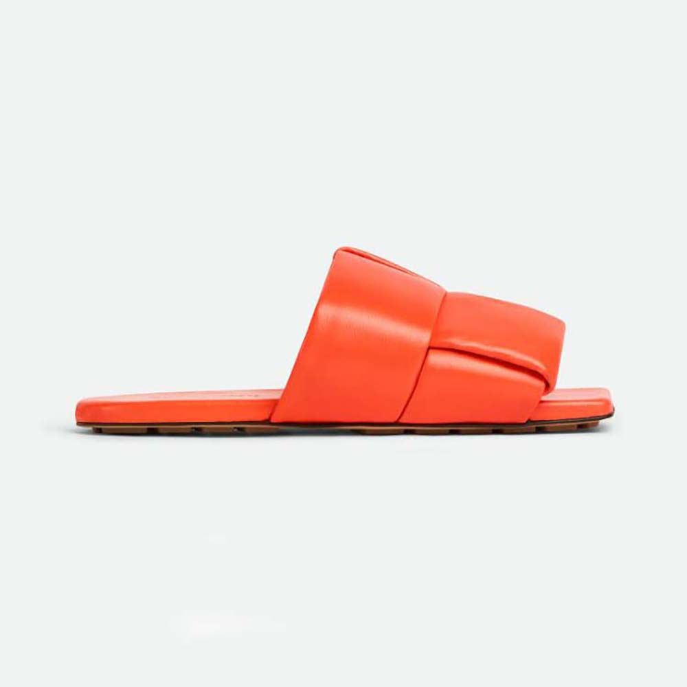 Bottega Veneta Women Patch Flat Mule Padded Intreccio Leather Flat ...