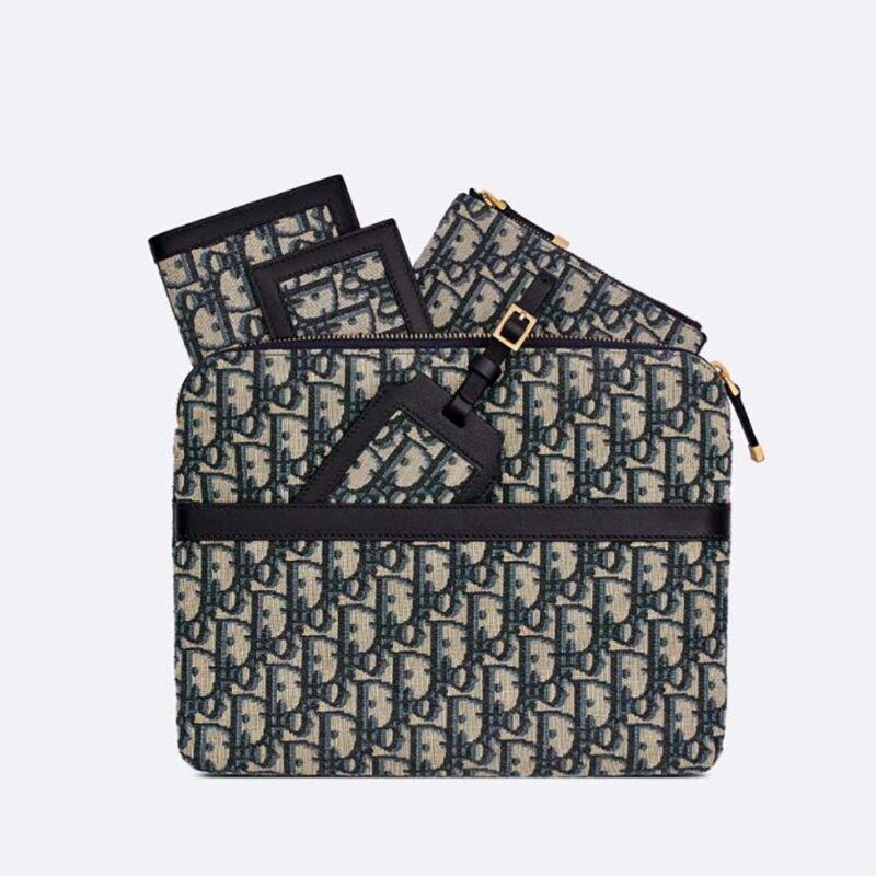 Dior Women Medium C'est Dior Bag Blue Dior Oblique Jacquard