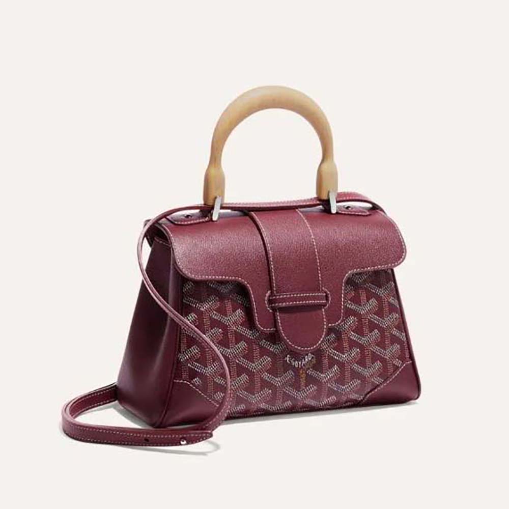 Goyard Women Sac Saïgon Souple Mini in Toile Goyardine & Chevroches ...