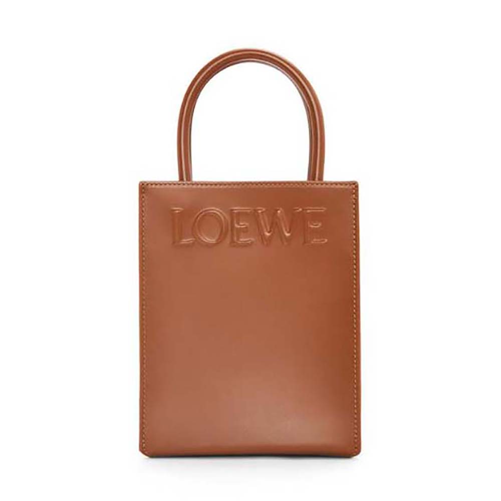 Loewe Women Standard A5 Tote in Sleek Calfskin-Tan