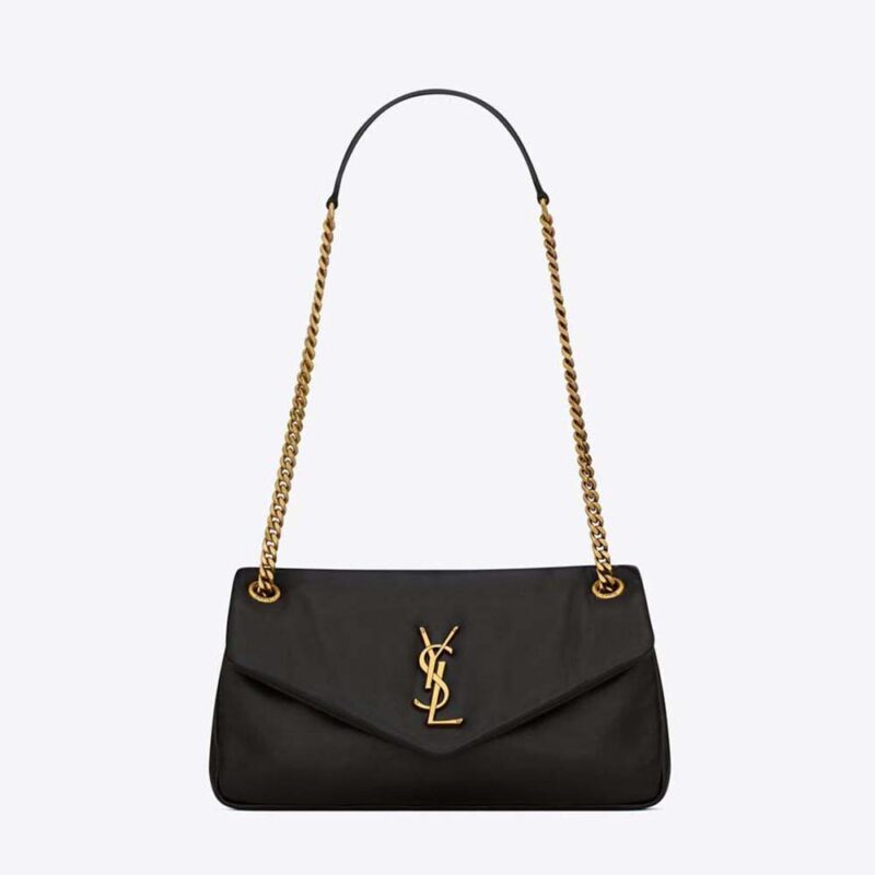 Saint Laurent YSL Women Calypso in Lambskin-White