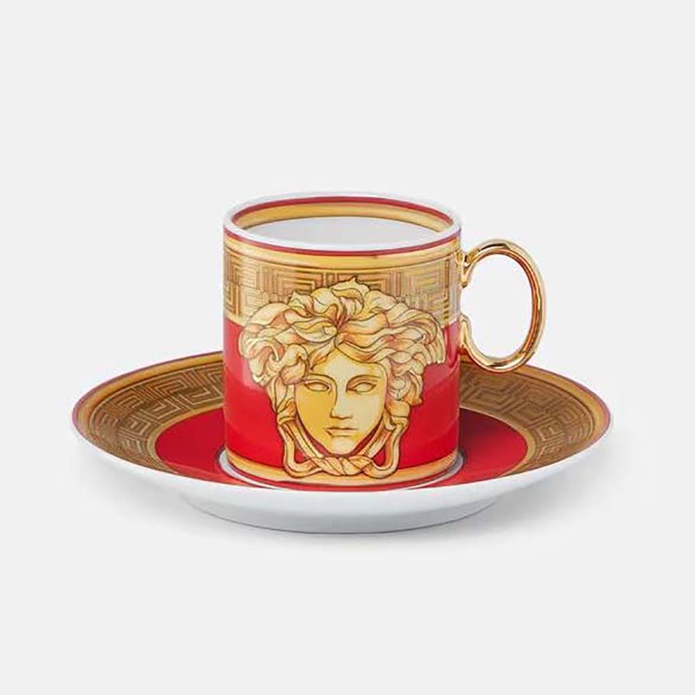 Versace Unisex Medusa Amplified Coffee Set Includes a Coffee Cup with ...
