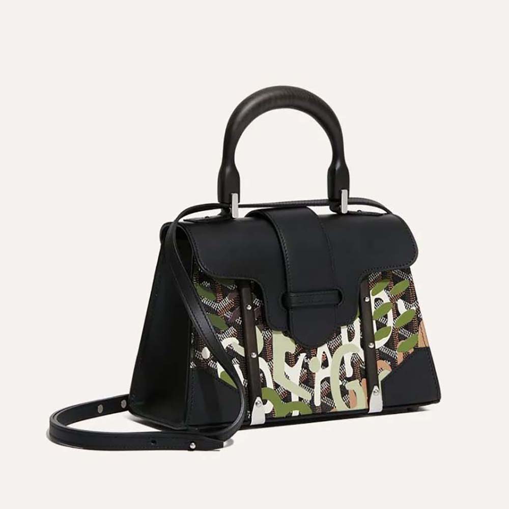 Goyard Women Saïgon Structuré Mini Bag Lettres Camouflage-Green