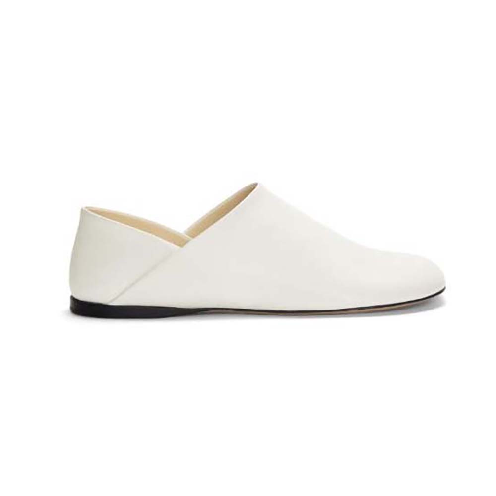 Loewe Women Toy Slipper in Goatskin-White