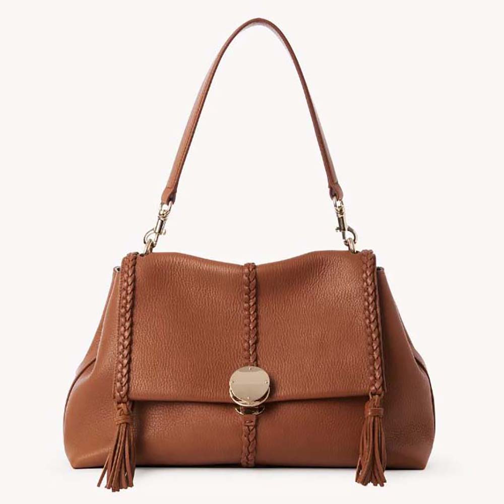 Chloe Women Penelope Medium Soft Shoulder Bag-Brown