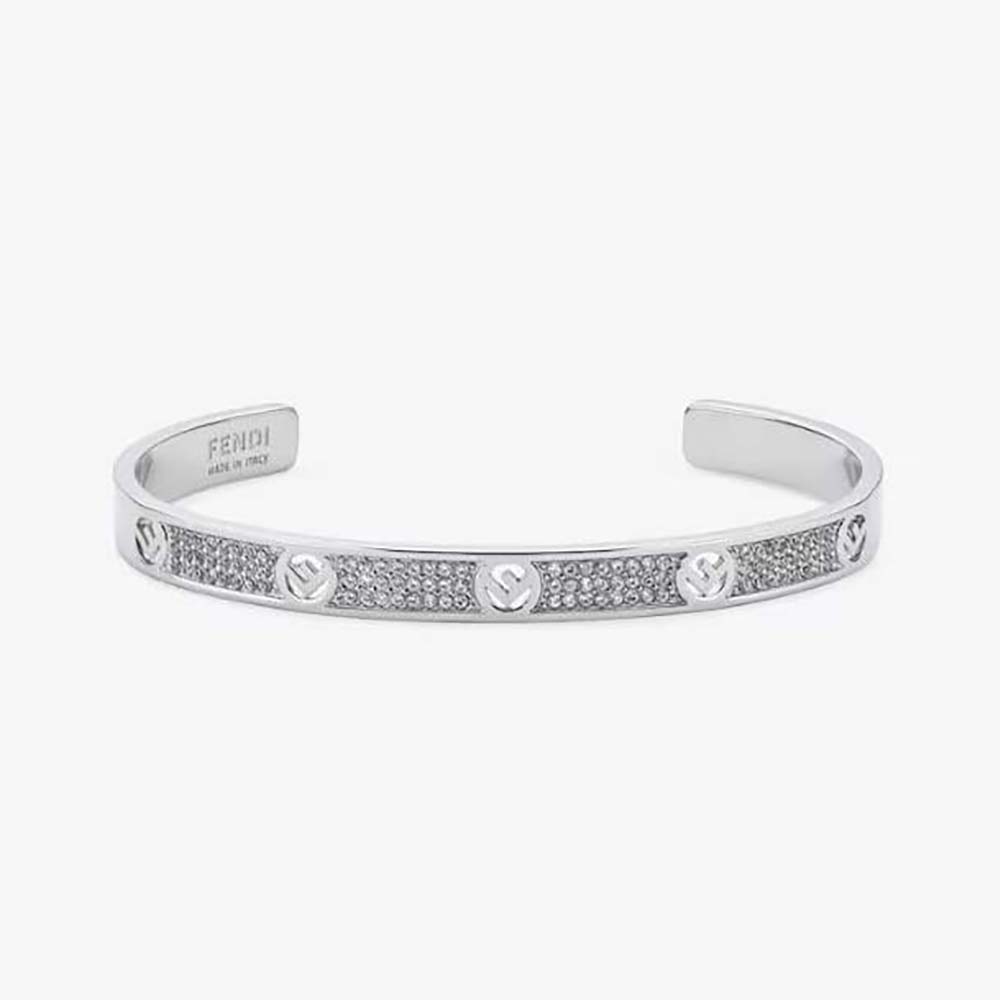 Fendi Women F Is Fendi Bracelet Silver-coloured