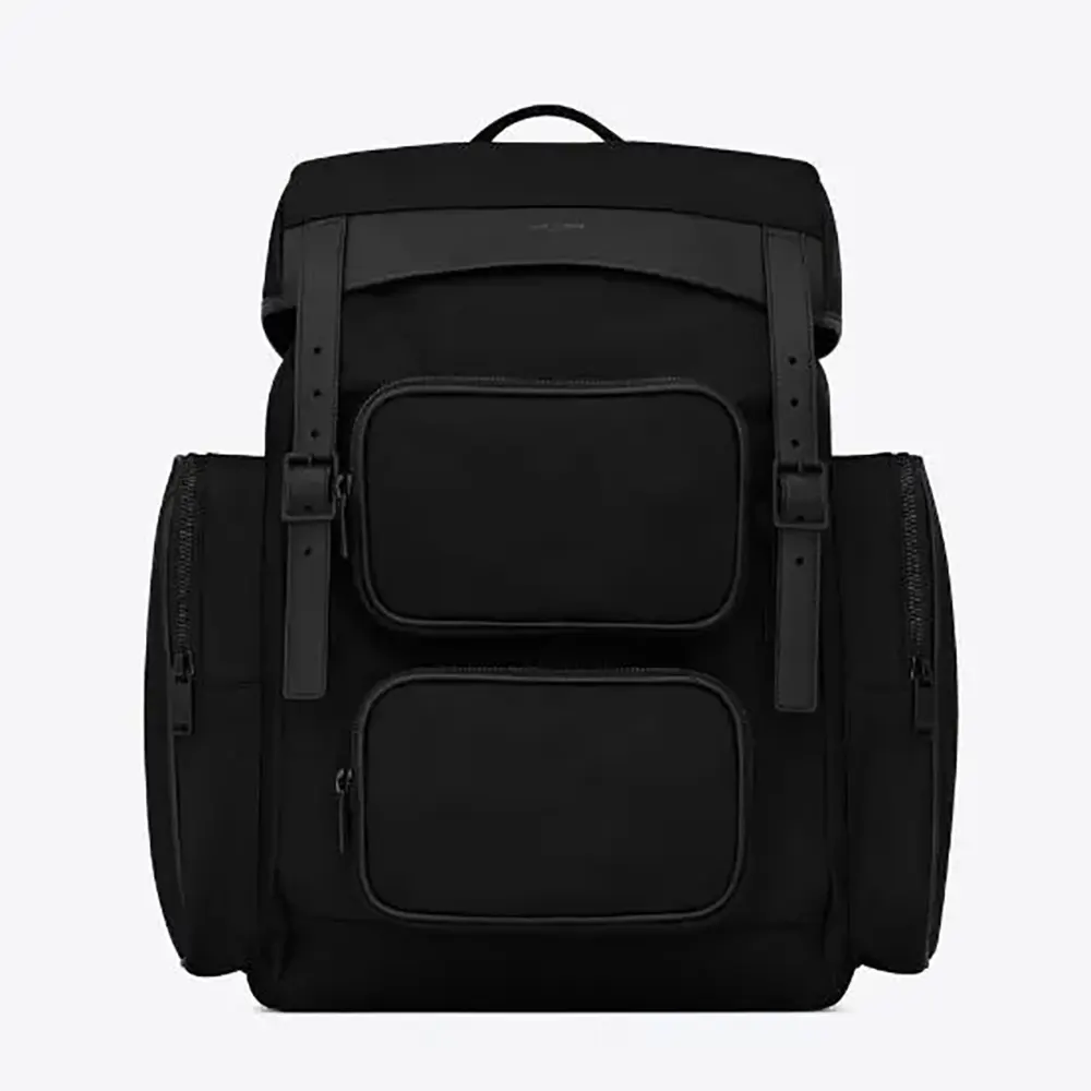 Saint Laurent YSL Men City Multi-pocket Backpack in Econyl® Smooth ...